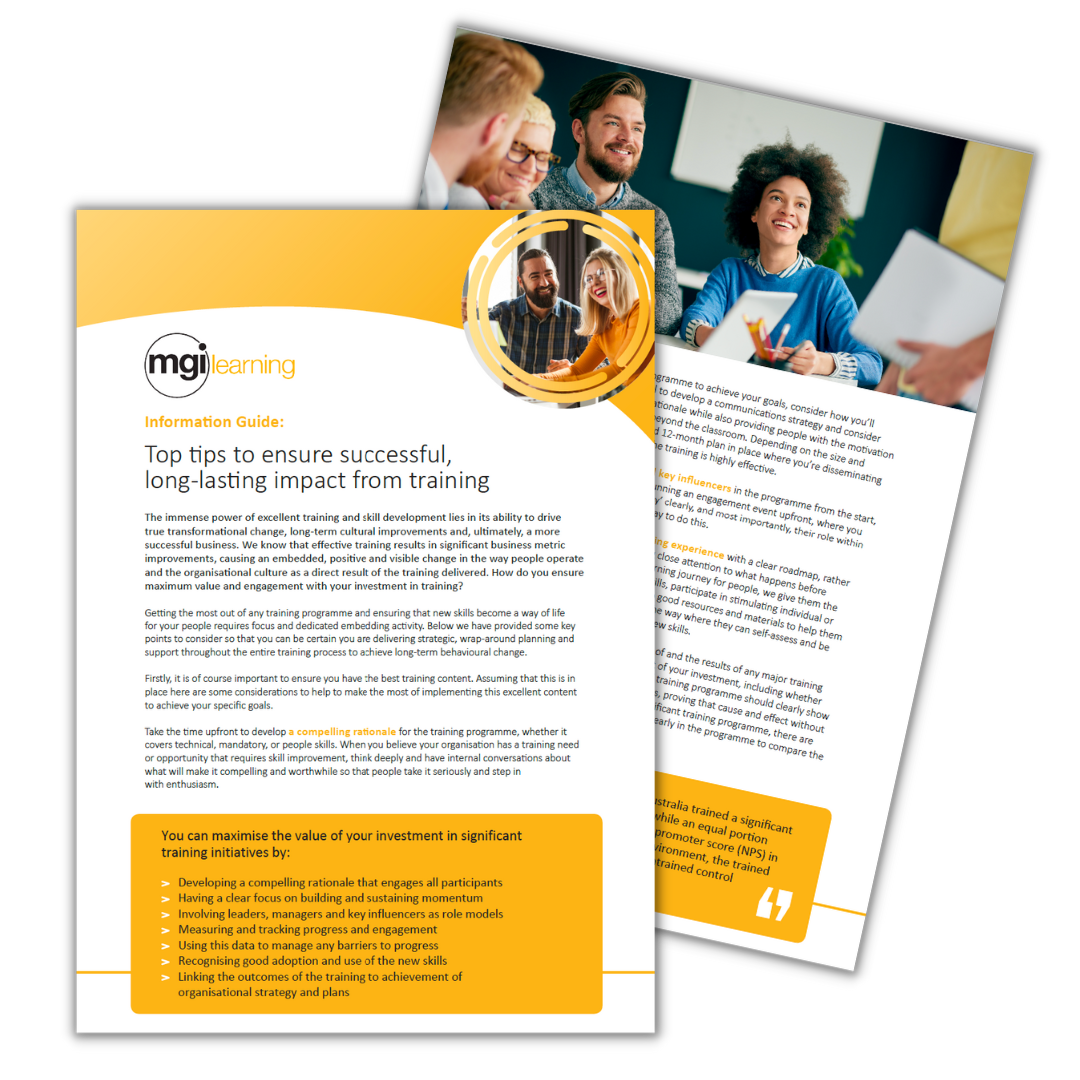 Information guide: Top tips to ensure successful, long-lasting impact ...